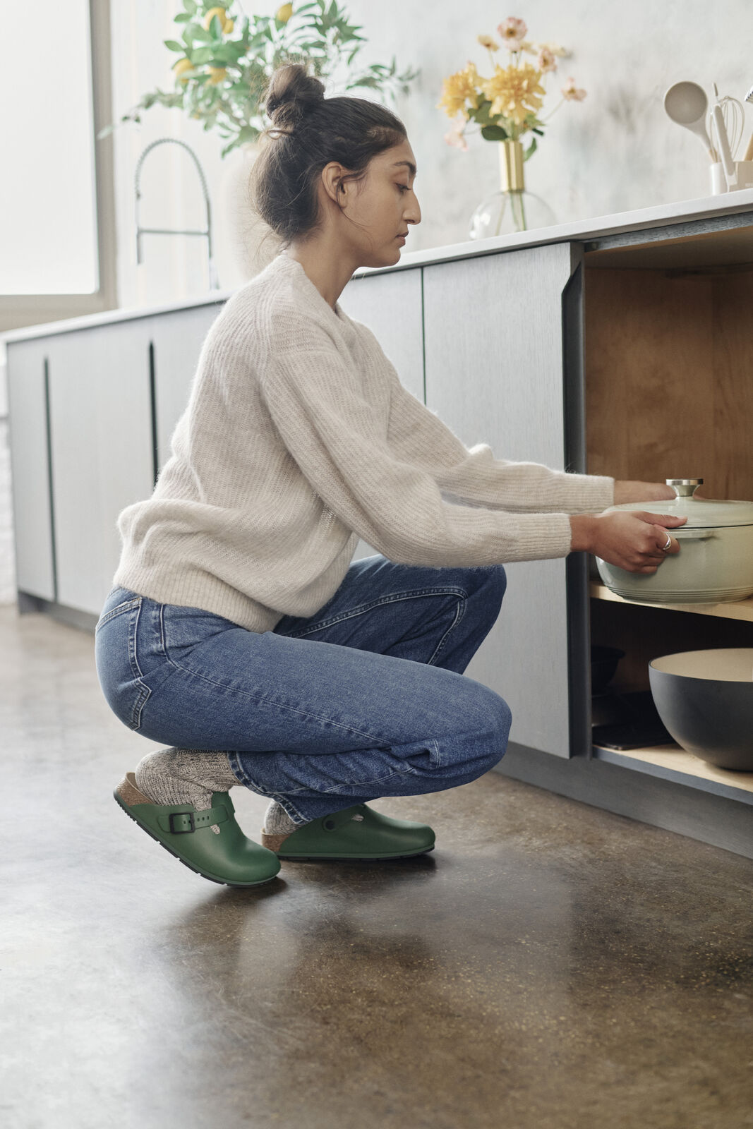 BIRKENSTOCK BOSTON PRO LEATHER | THYME – THE HEN HOUSE